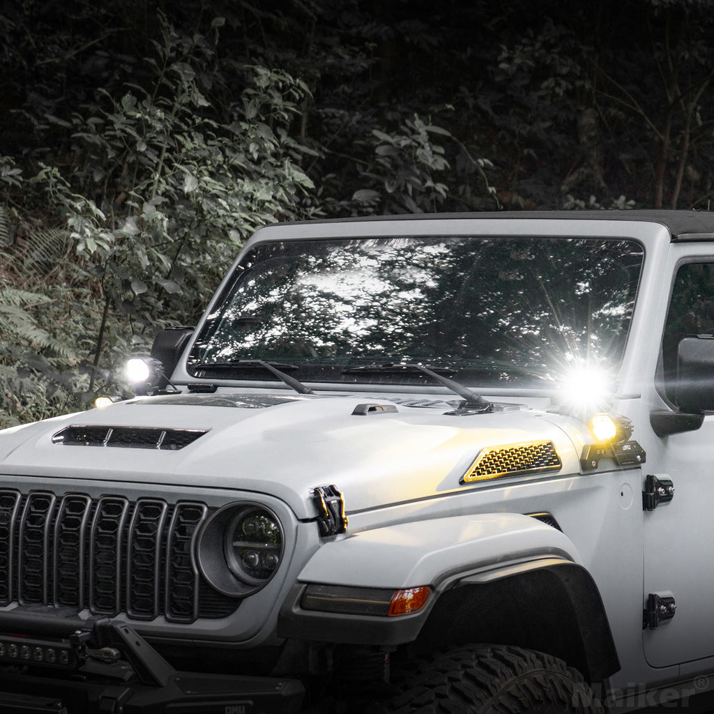 OMU Genesis Dual A-pillar Light Mount For Jeep Wrangler JL – maike-auto.com