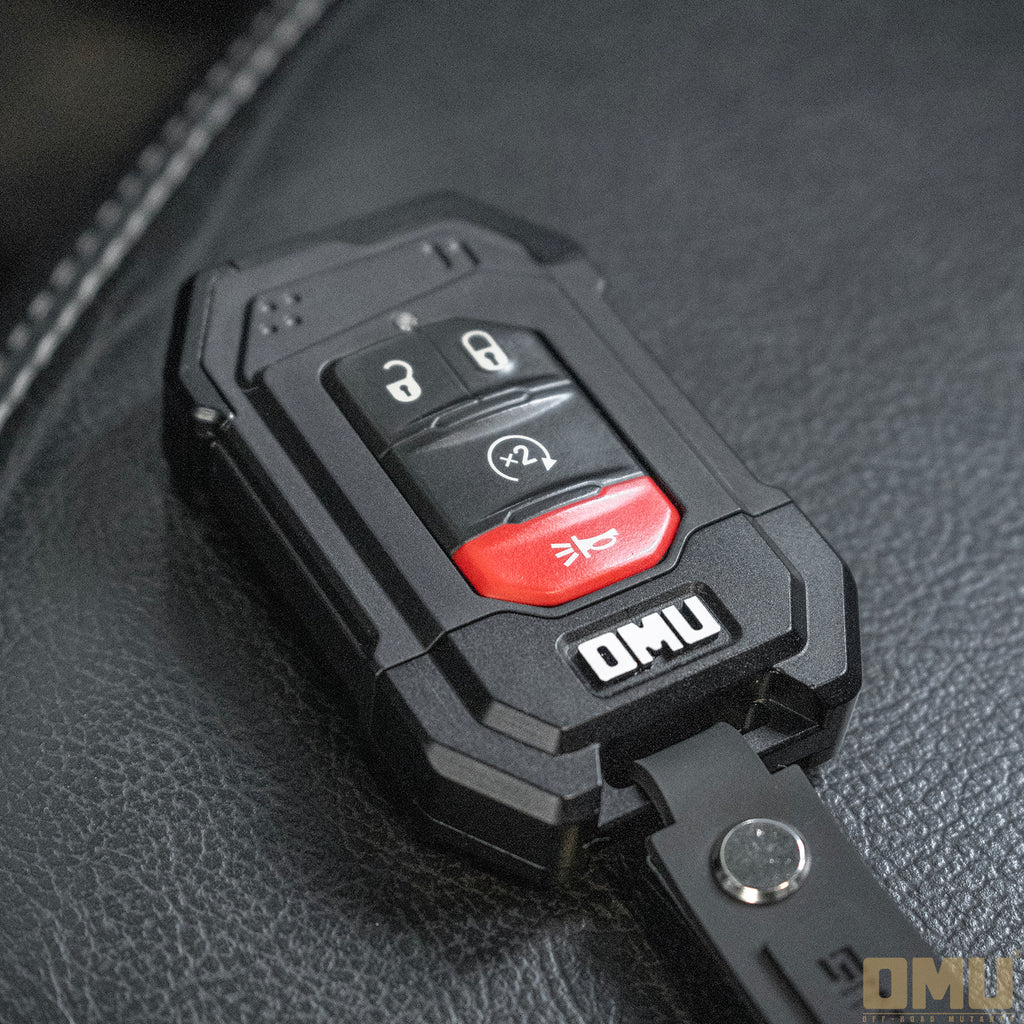 OMU Genesis Aluminum Key Cover 3/4 Buttons For Jeep Wrangler JL JT ...