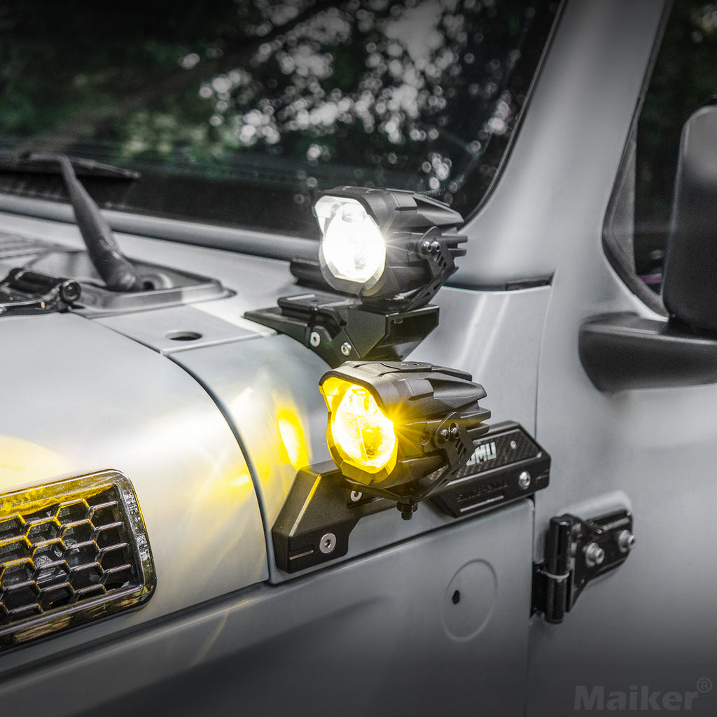 OMU Genesis Dual A-pillar Light Mount For Jeep Wrangler JL – maike-auto.com