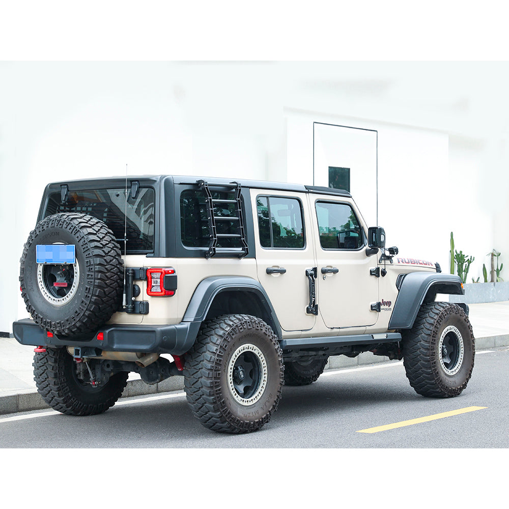 Maiker Rear Window Aluminum Extension Side Ladder For Jeep Wrangler JL ...