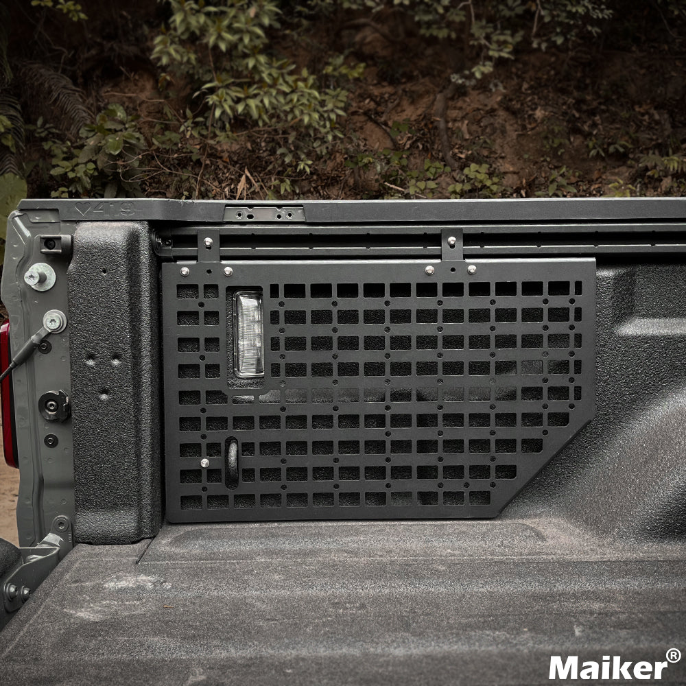 Maiker Side Bed MOLLE Panel System Cargo Storage Organizer For Jeep Gl ...