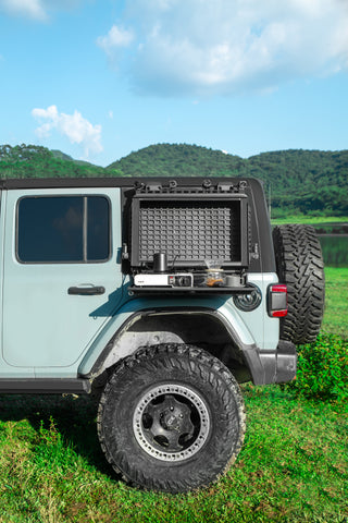 Tacmolle Multi-functional Rear Window Storage Box with Concealed Table ...