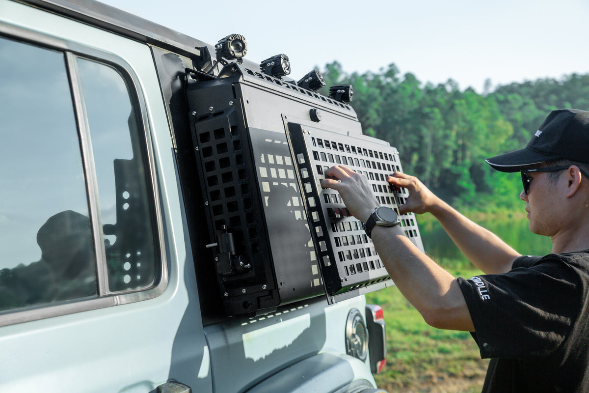 Tacmolle Multi-functional Rear Window Storage Box with Concealed Table ...
