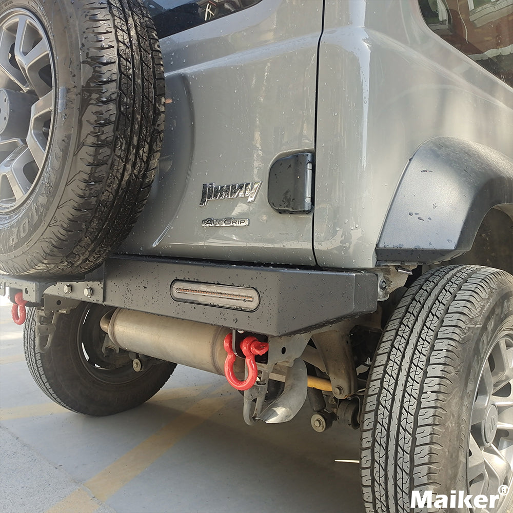 Maiker Steel/Aluminum Rear Bumper For Suzuki Jimny JB64/JB74 Accessori ...