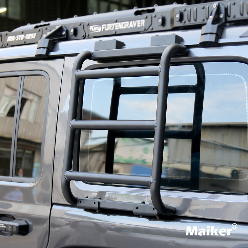 Aluminum Side ladder for Jeep Wrangler JL 18+ from Maiker Auto accesso ...